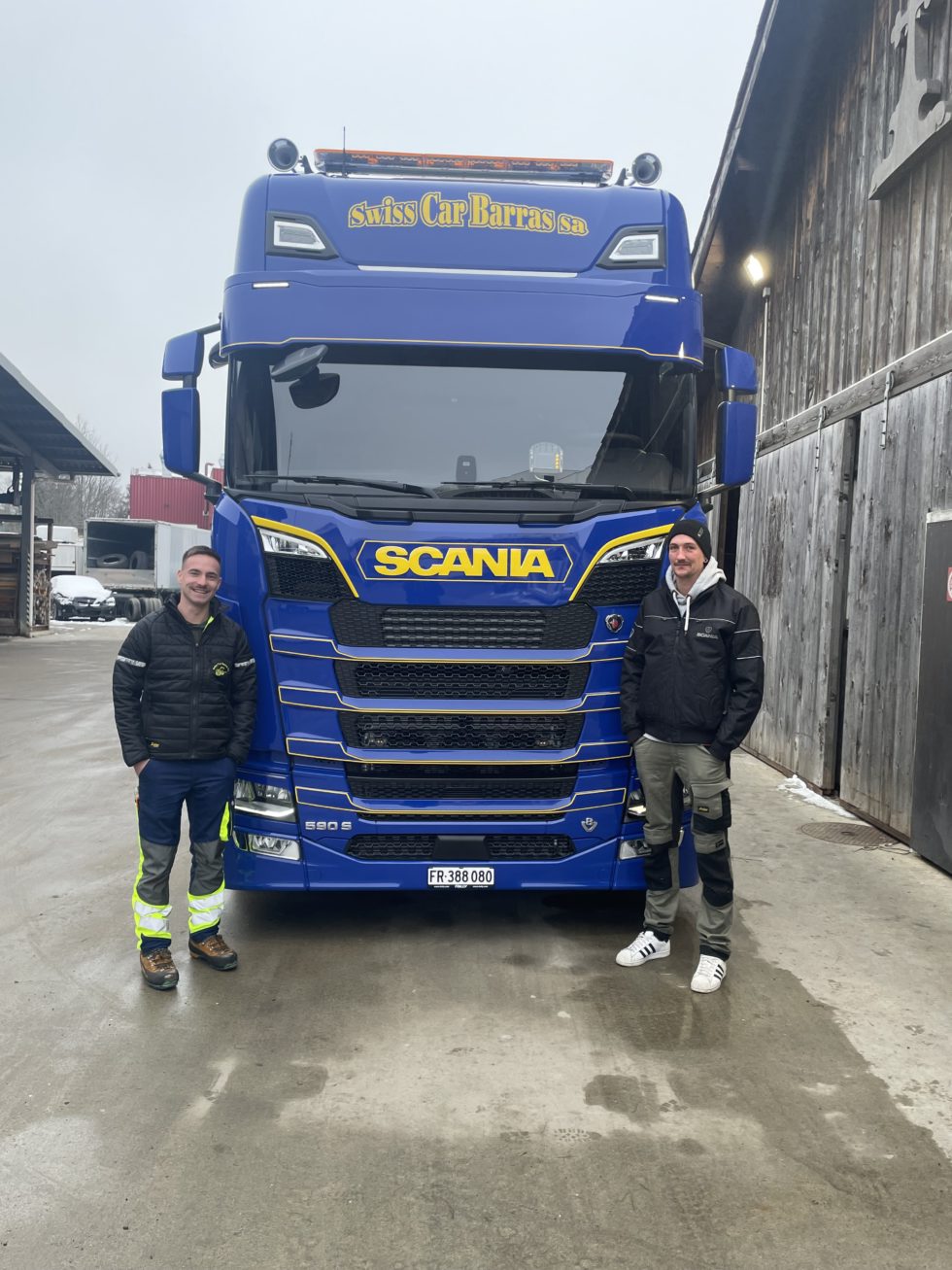 Un premier SCANIA pour Swiss Car Barras SA - Garage Kolly